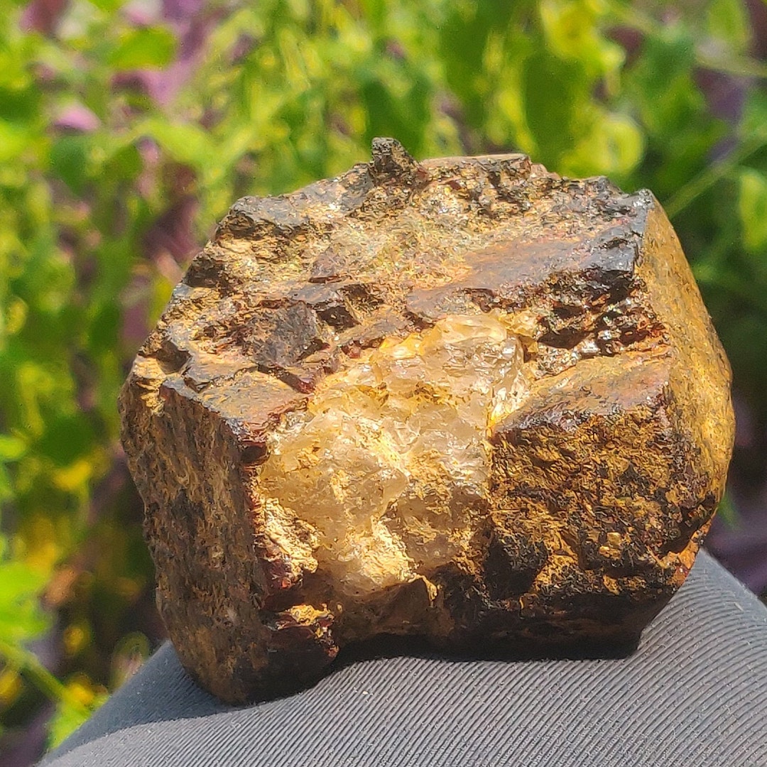 Rare Garnet, Raw Garnet Specimen With Emerging Crystal - Natural ...