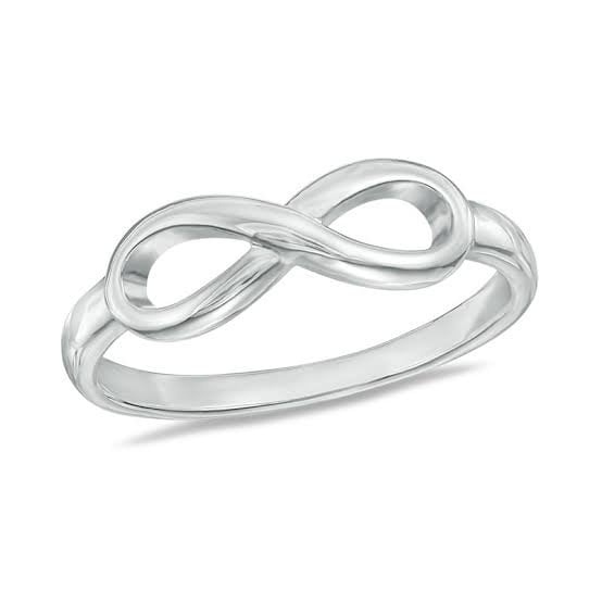 925 Sterling Silver Infinity Love Ring, Custom Polished Silver Ring ...
