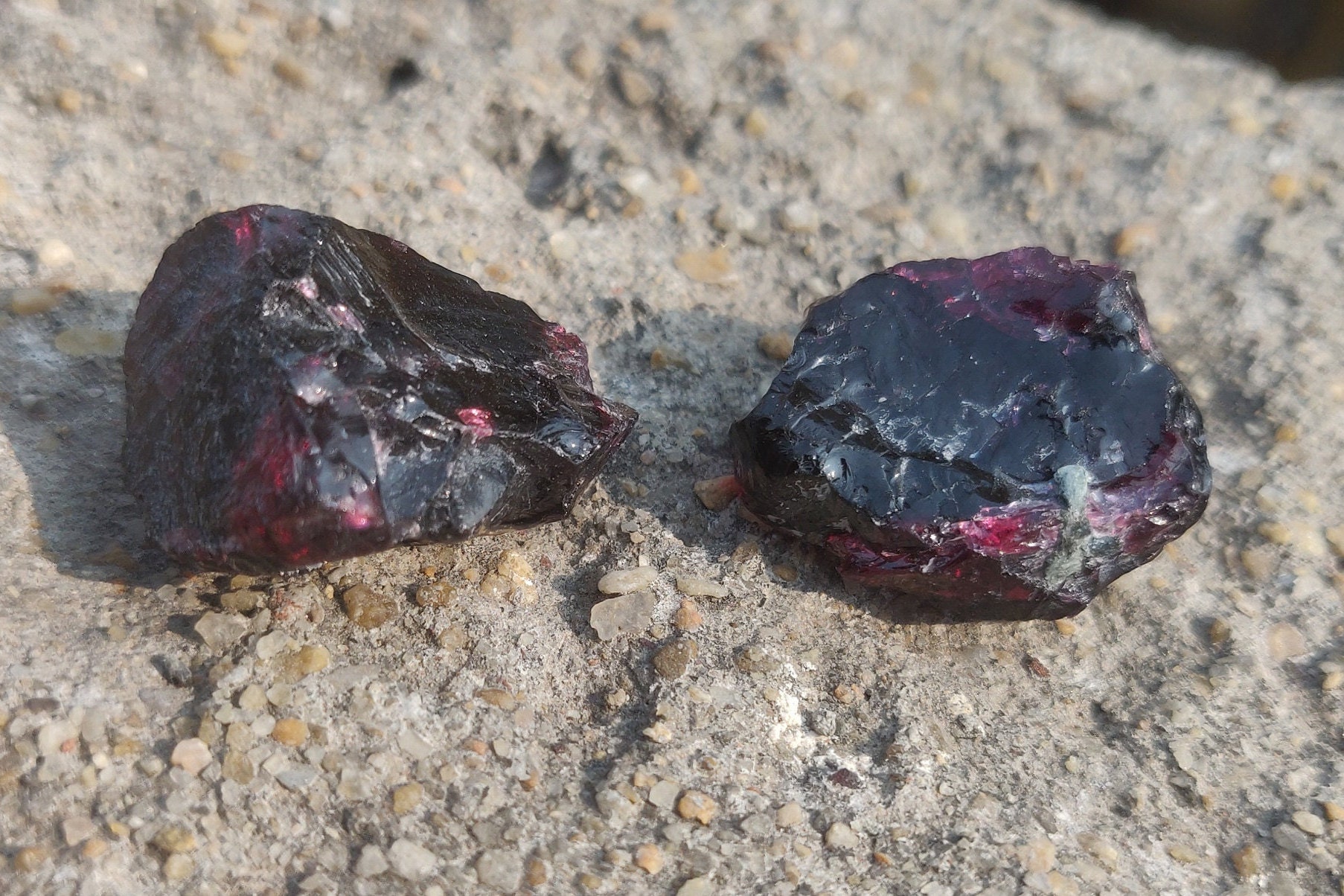 Garnet Rough Raw Garnet 2 Pieces of Top Quality Natural Raw - Etsy