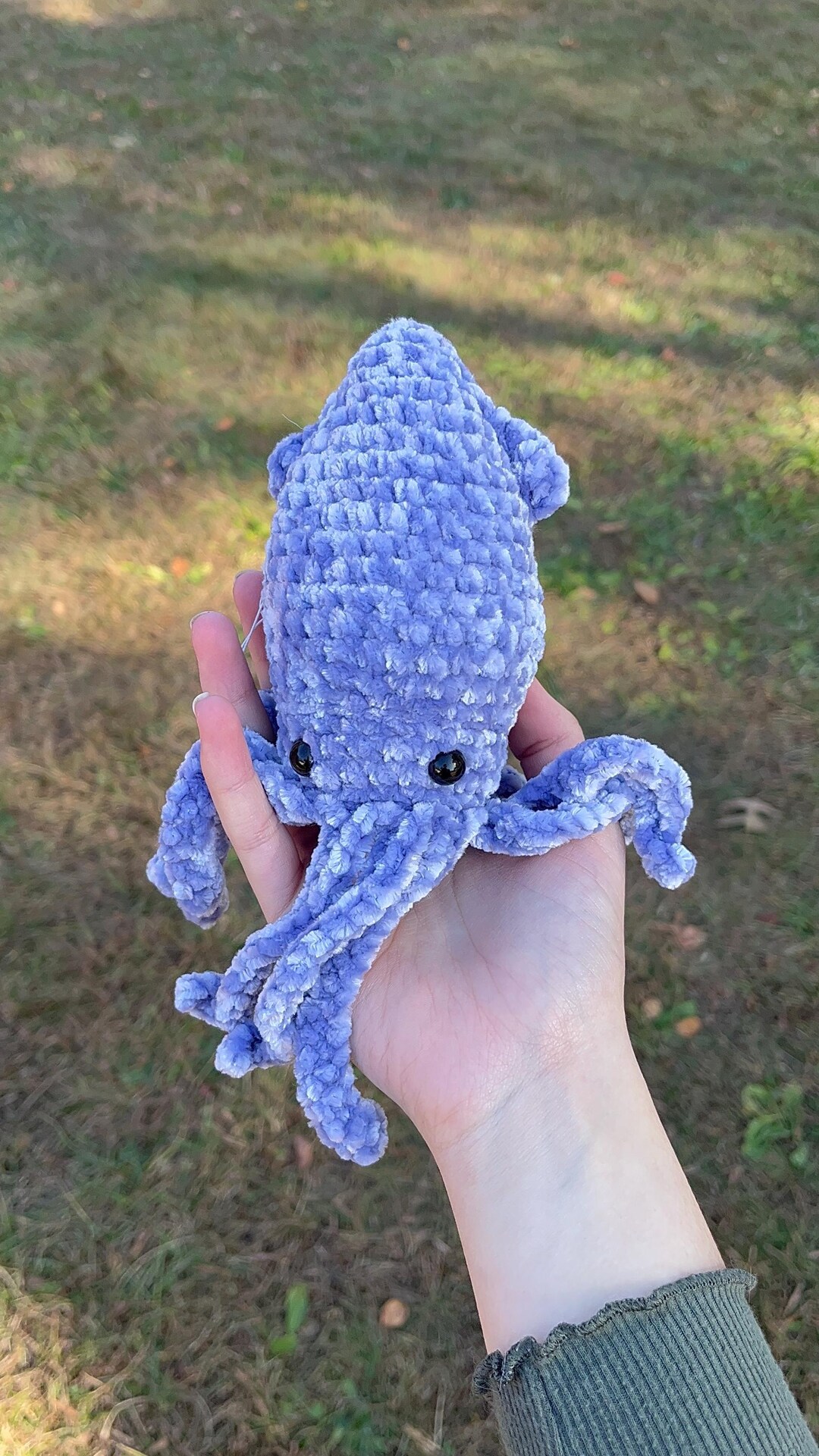 Crochet Velvet Octopus - Etsy