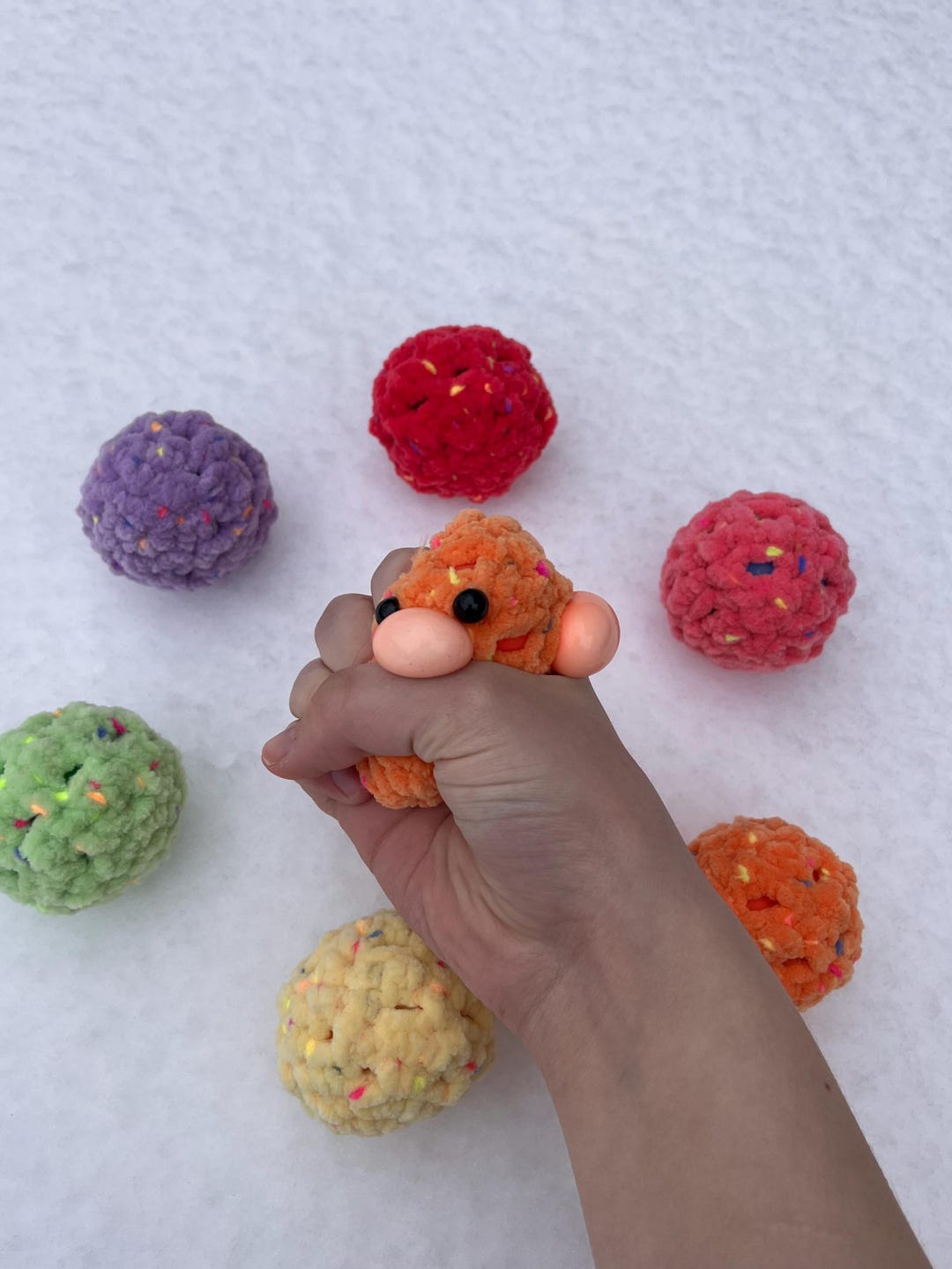 Confetti Bubble Blobs Crochet Stress Ball (makes Noise) - Etsy