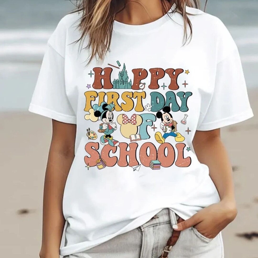 Happy First Day of School Disney, Kids and Adults T-shirt - Etsy