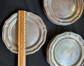Vintage Armetale, Hollowware, Satin Pewter Bread and Butter Plates Set ...