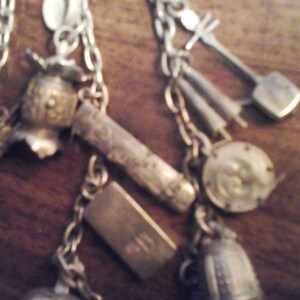 ANTIQUE JAPANESE SILVER Dragon Pin With Charms - Etsy