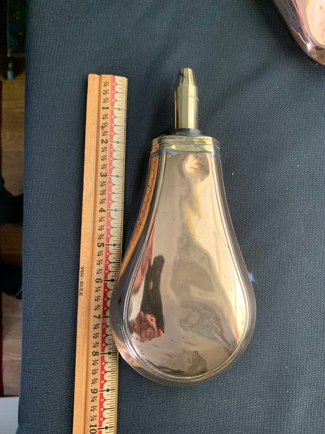 Antique COPPER POWDER FLASK - Etsy