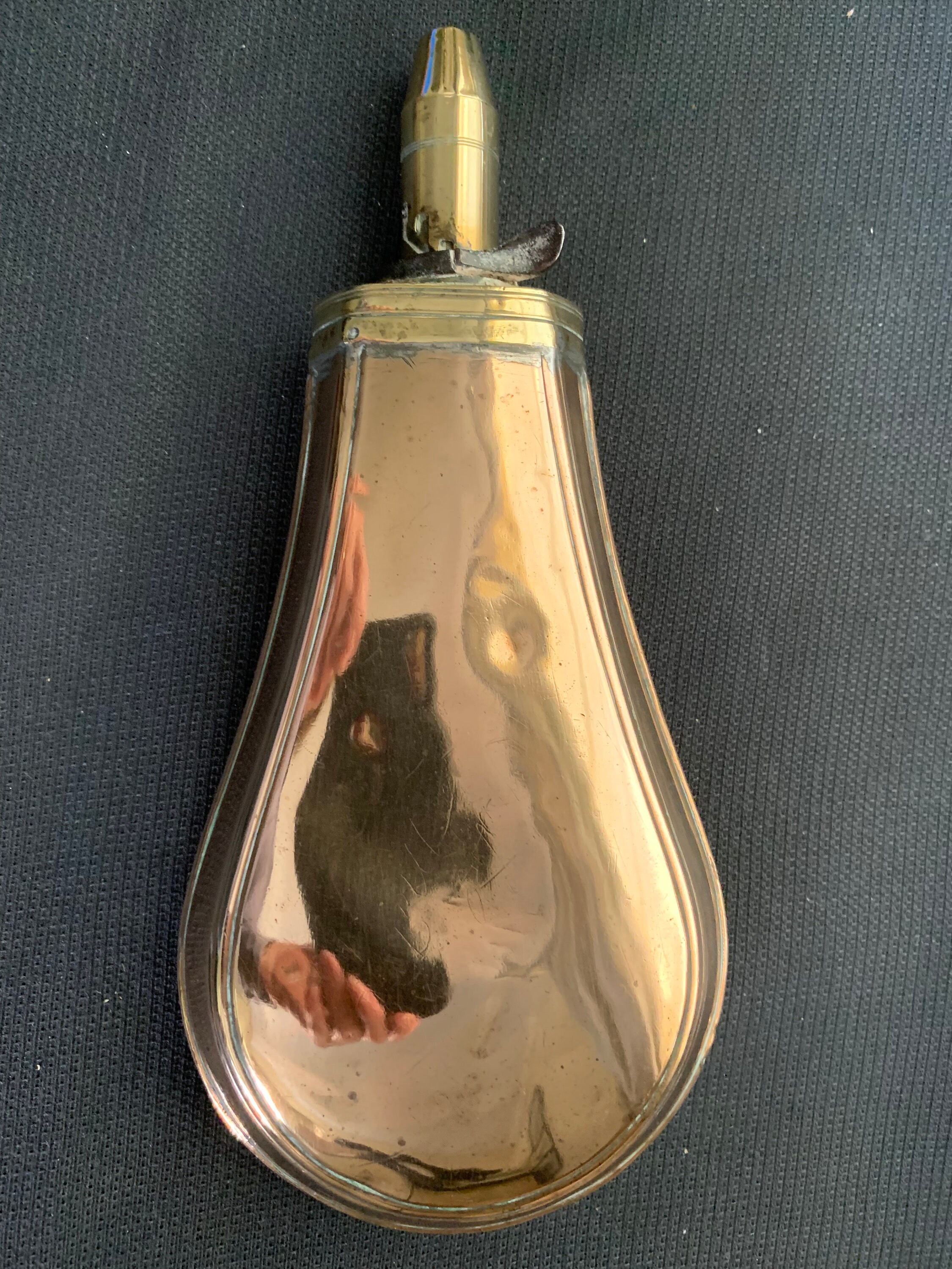 Antique COPPER POWDER FLASK - Etsy
