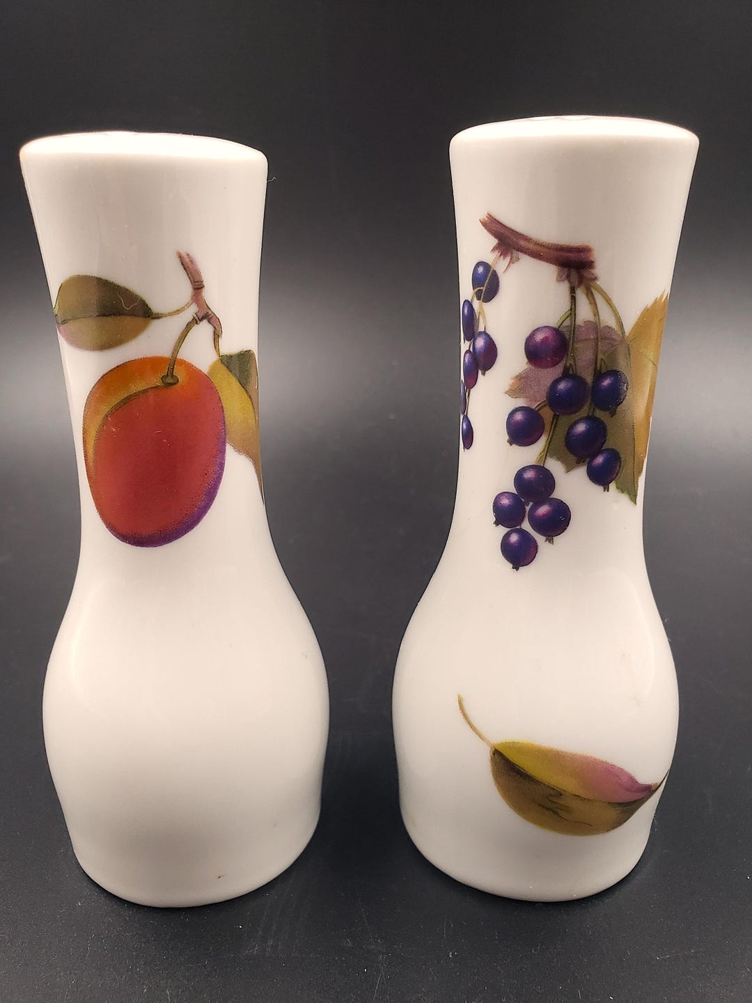 Royal Worcester Evesham Pattern Salt & Pepper Shakers - Etsy