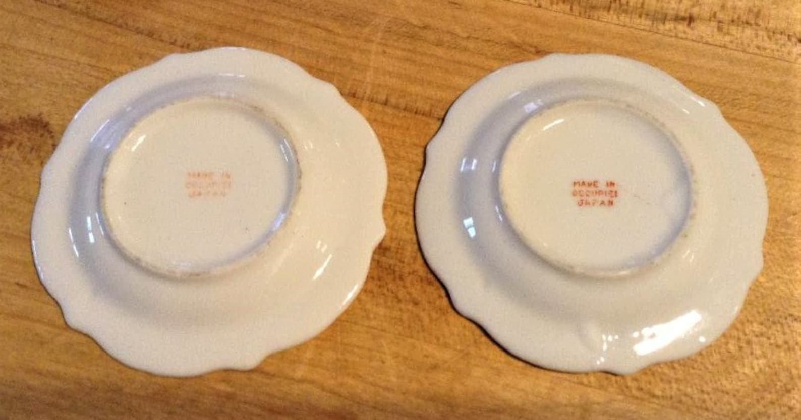 Pair of Occupied Japan Butter Pats George and Martha - Etsy UK