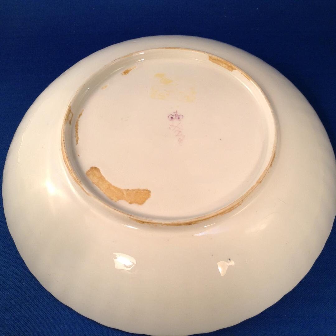 Royal Crown Derby Duesbury Period Puce Marked Saucer Dish Circa 1785-90 ...