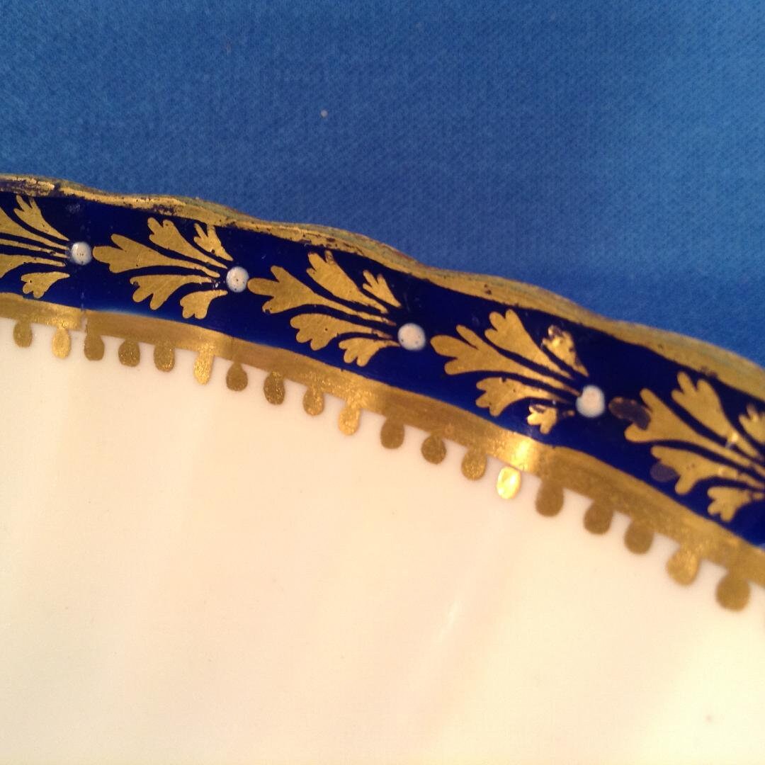 Royal Crown Derby Duesbury Period Puce Marked Saucer Dish Circa 1785-90 ...