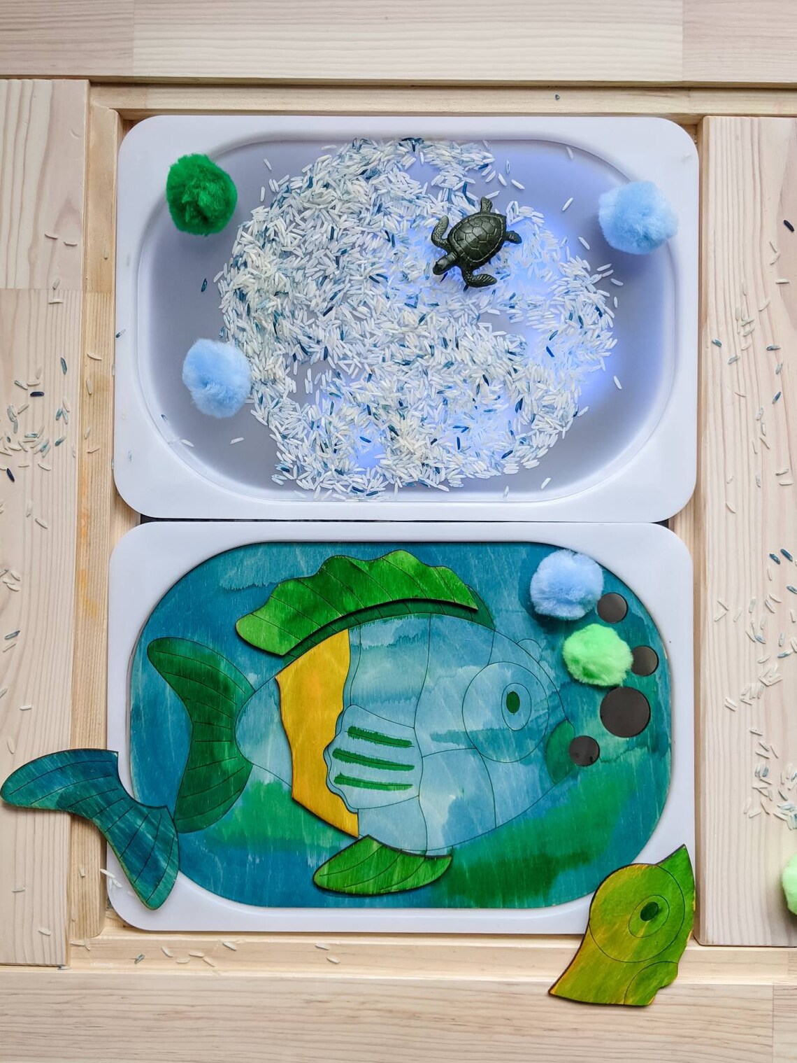 FLISAT Light Box Sensory Bin Table Insert TROFAST Compatible | Etsy