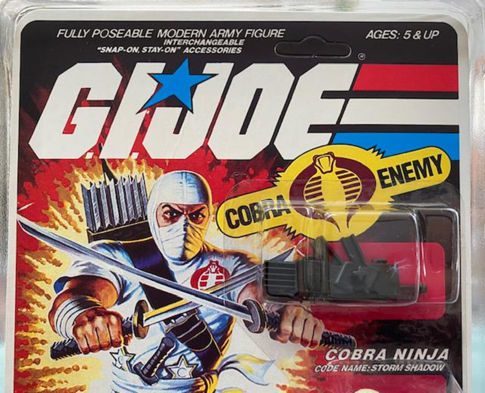 Vintage 1983 Habro G. I. Joe ARAH Cobra Ninja Storm Shadow 100% ...