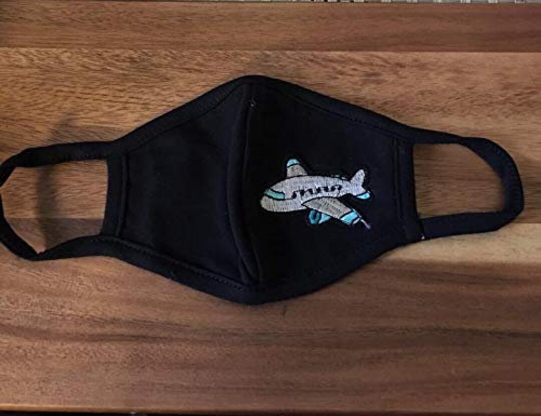 Airplane Travel Airlines Protection Mask Design Face Mask Cotton Blend ...