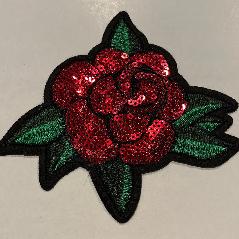 Rose Patch Iron On - Etsy