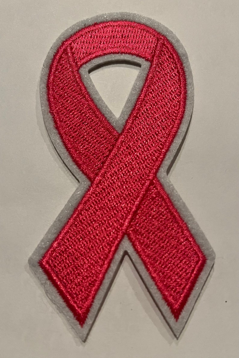Pink Ribbon Breast Cancer Patch Iron On Applique Patch - Etsy