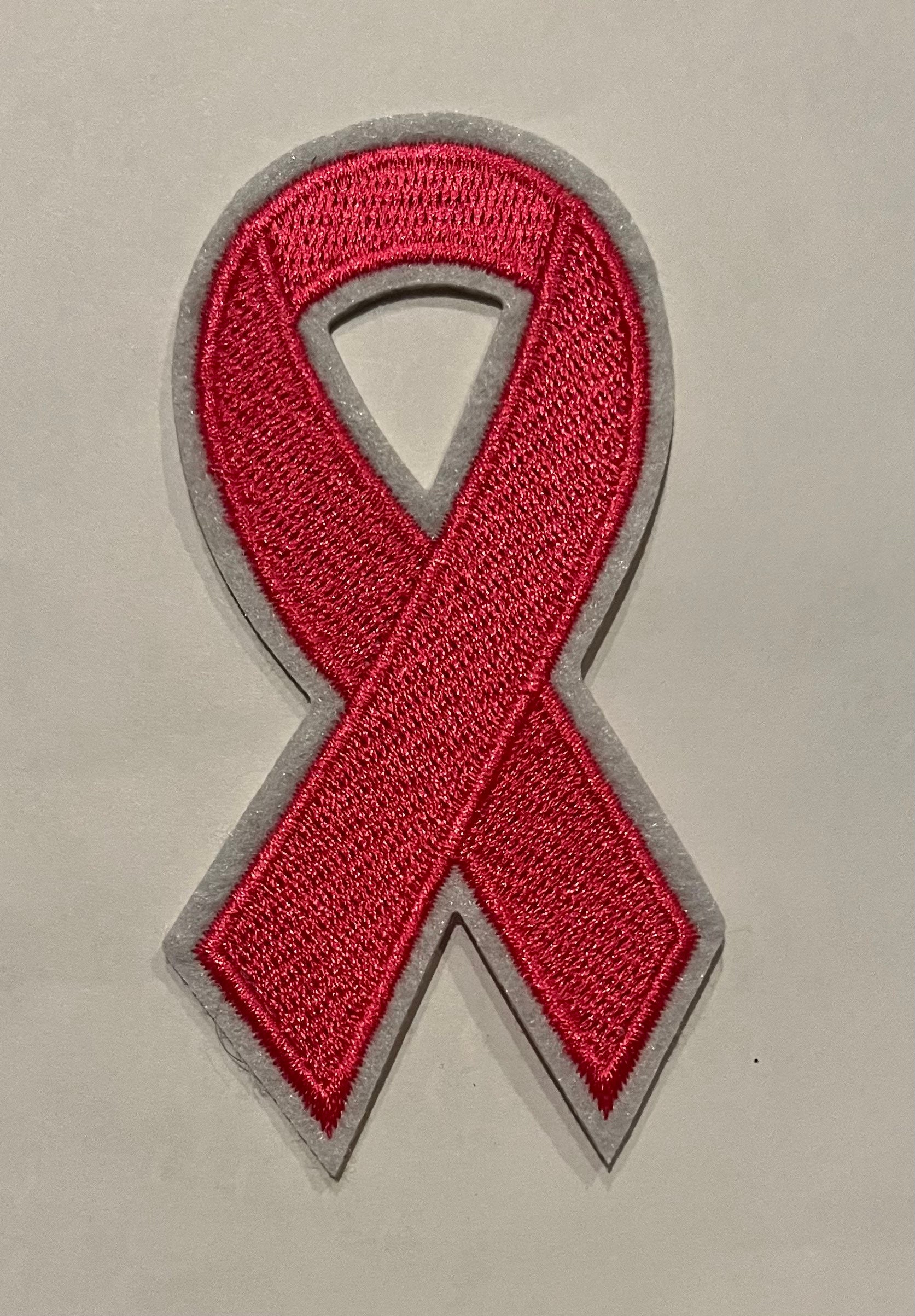 Pink Ribbon Breast Cancer Patch Iron On Applique Patch - Etsy