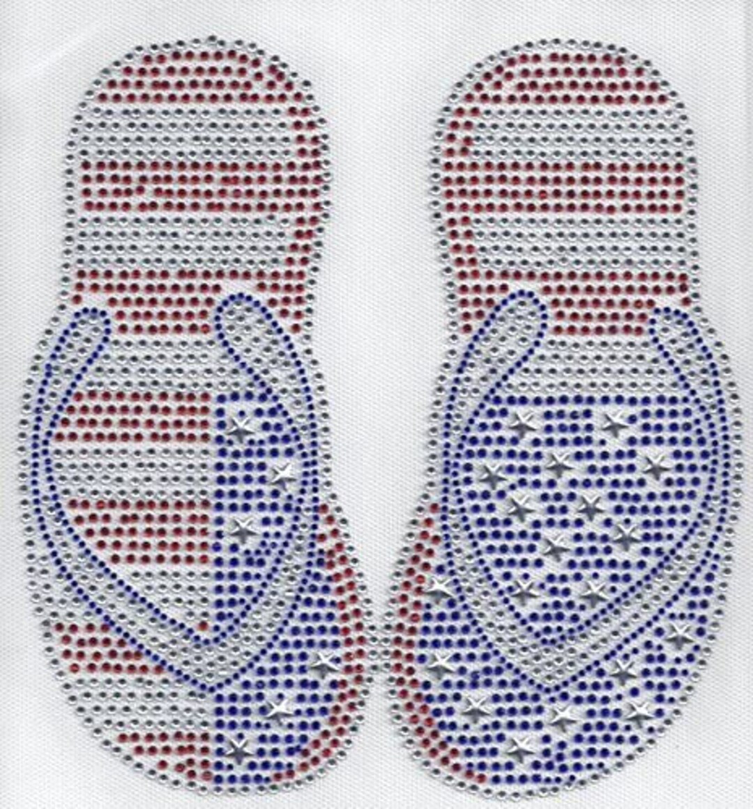 USA Sandals Iron Flip Flop Motif 4th of July Iron on Transfer ...