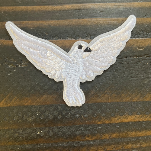 White Dove Patch Iron On Applique Patch Supplies Sew on or - Etsy