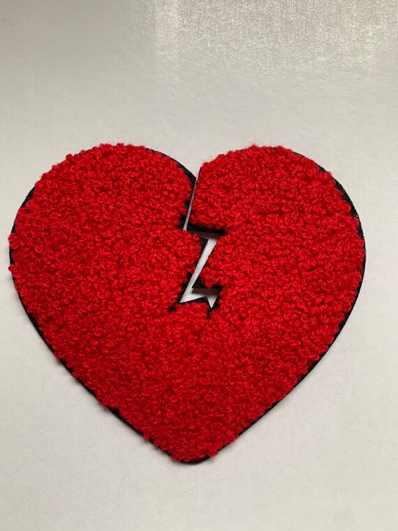 Love Heart Patch Iron On Heat Press Motif Applique DIY Patch | Etsy