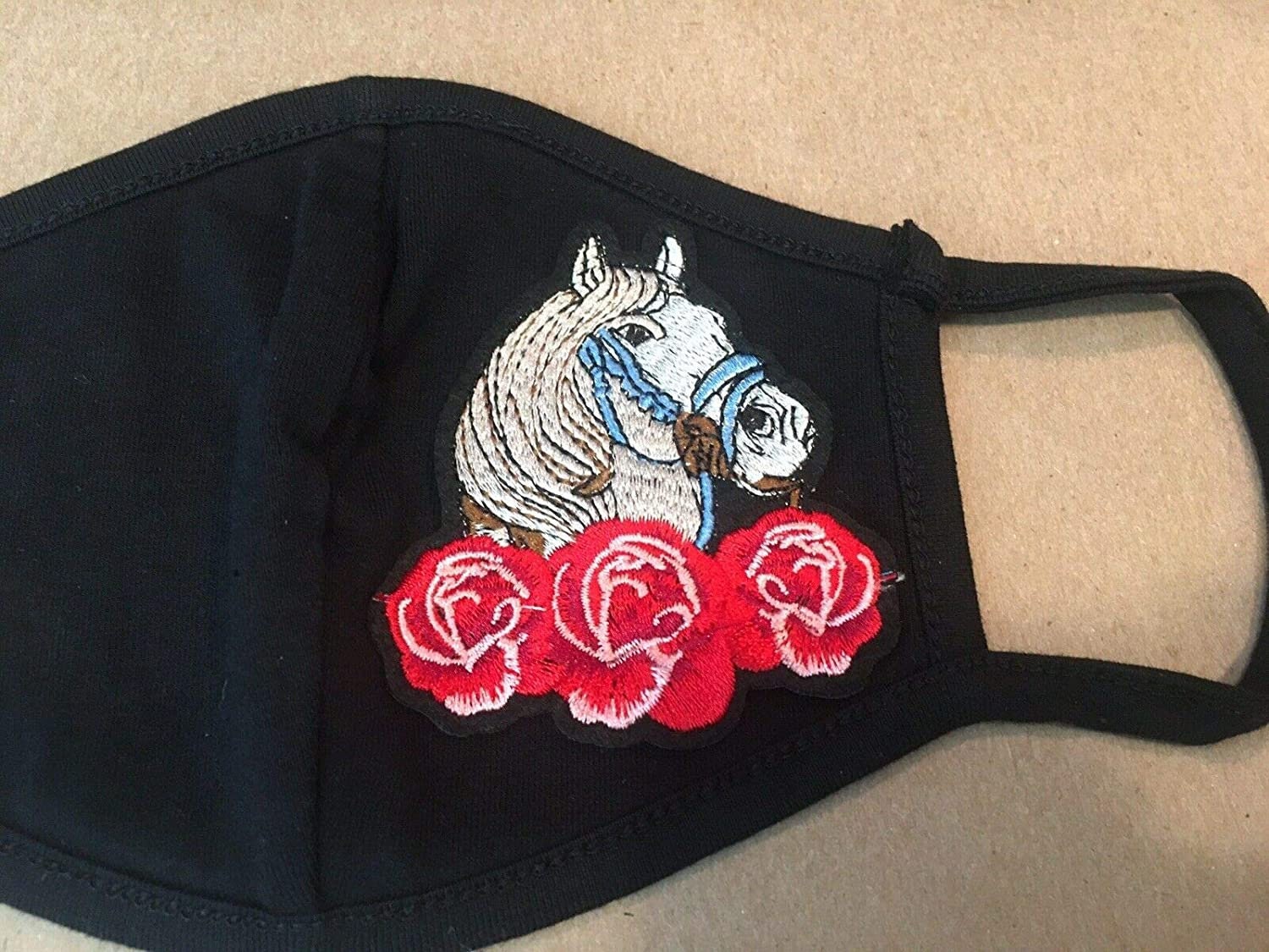 Horse Prize Horse White Blue Ribbon Racing Design Face Mask | Etsy