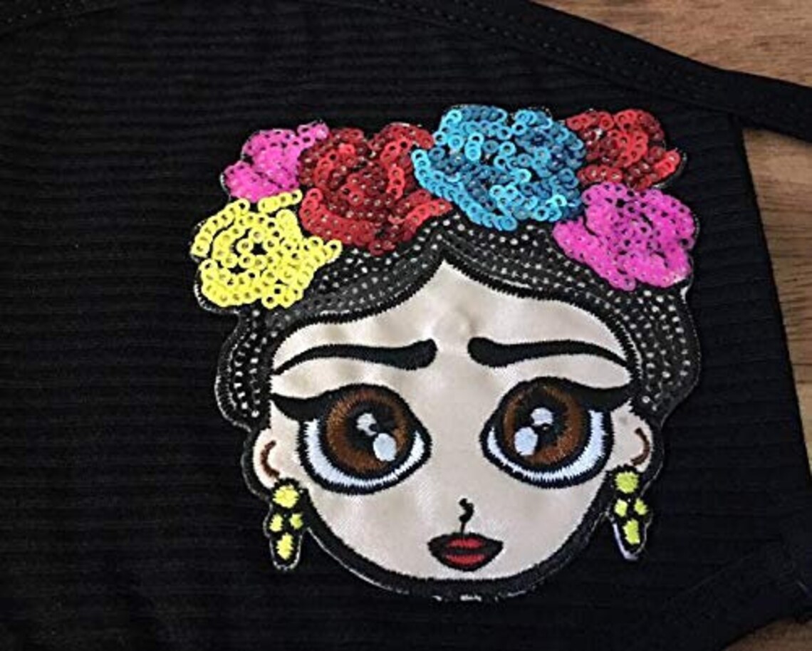 Frida Face Mask Inspired Hispanic Lady Mexico Mouthguard - Etsy