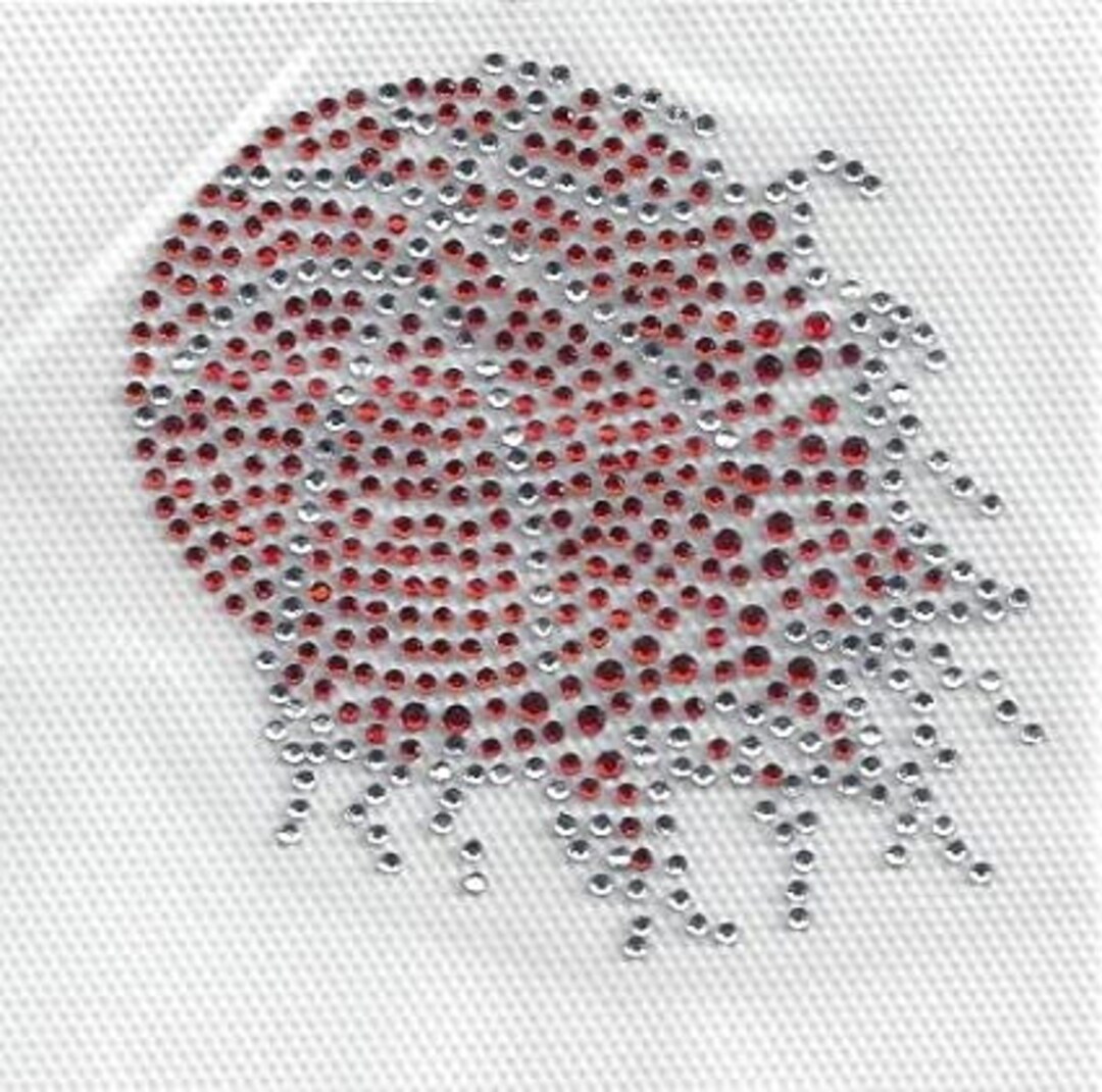 Basketball Iron on Heat Press Rhinestone Applique Crystals Bling Sports ...