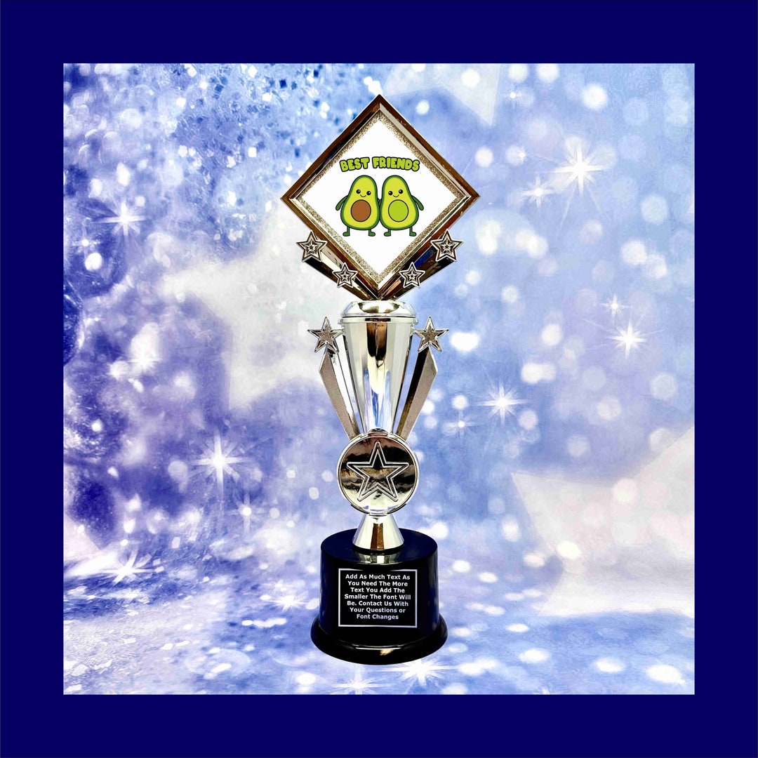 Avocado Best Friends Tall Trophy Free Engraving, Sports, Best, Champion ...