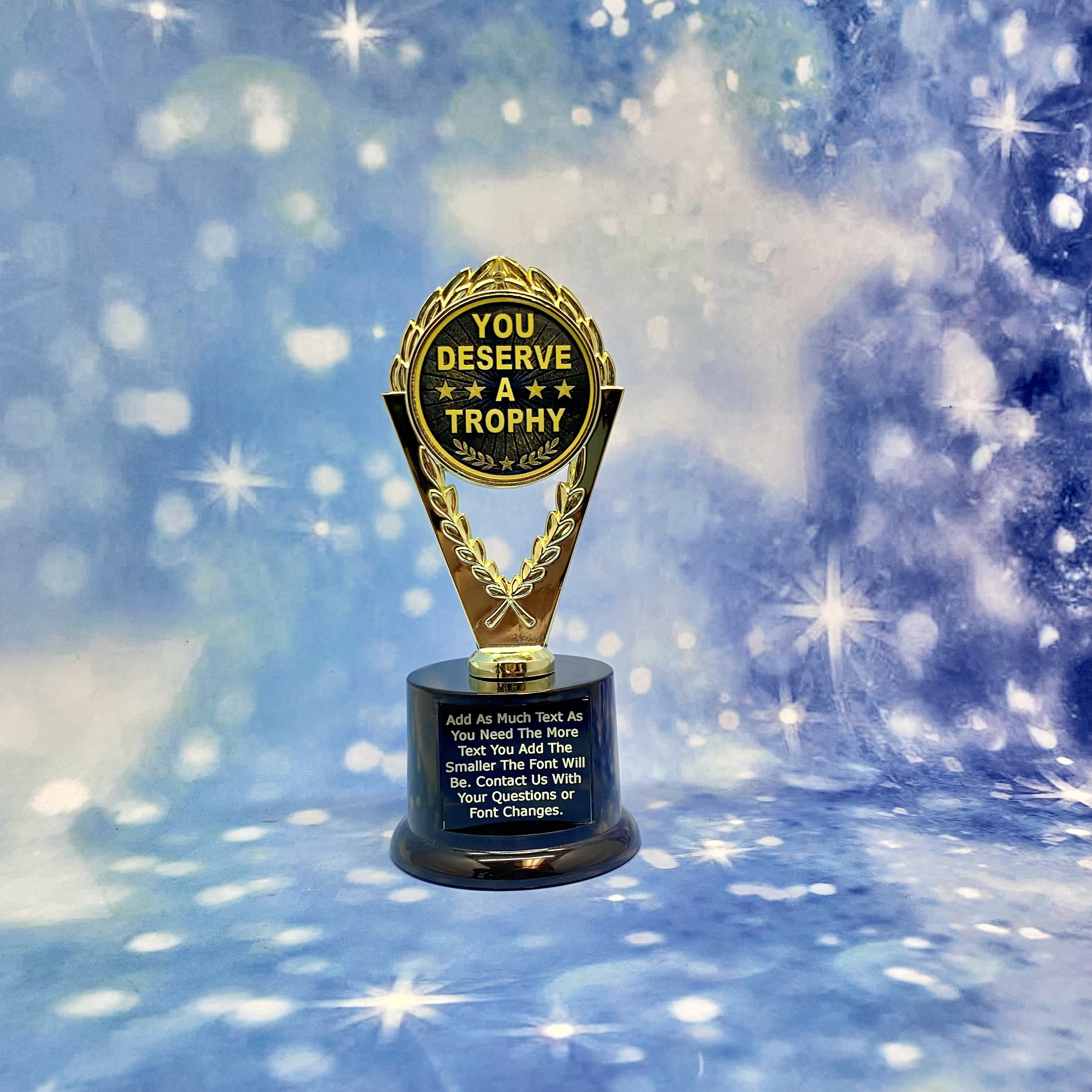 You Deserve A Trophy Free Engraving Winner Great Sports | Etsy