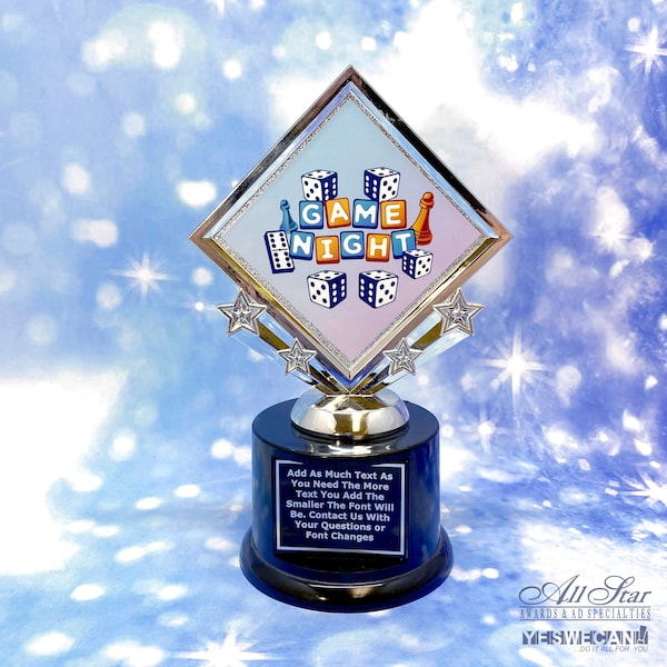 Game Night Trophy Dice - Etsy