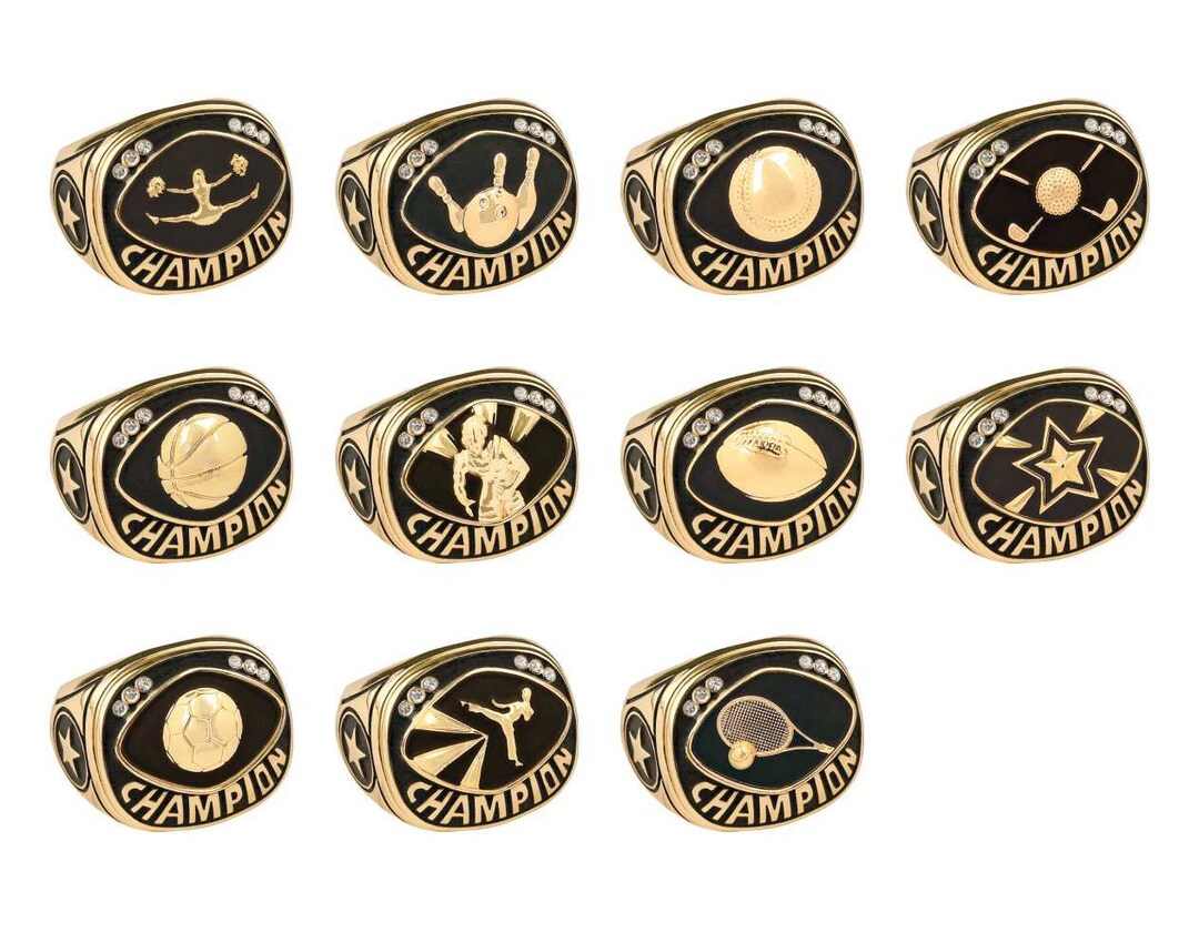 Champion Rings Multi-event Championship Ring Gold Ring Only Sports ...