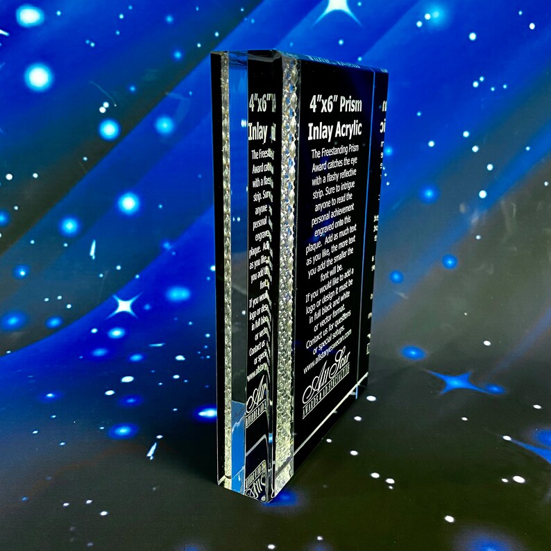4x6 Inlay Acrylic Award Free Engraving Winner Great - Etsy