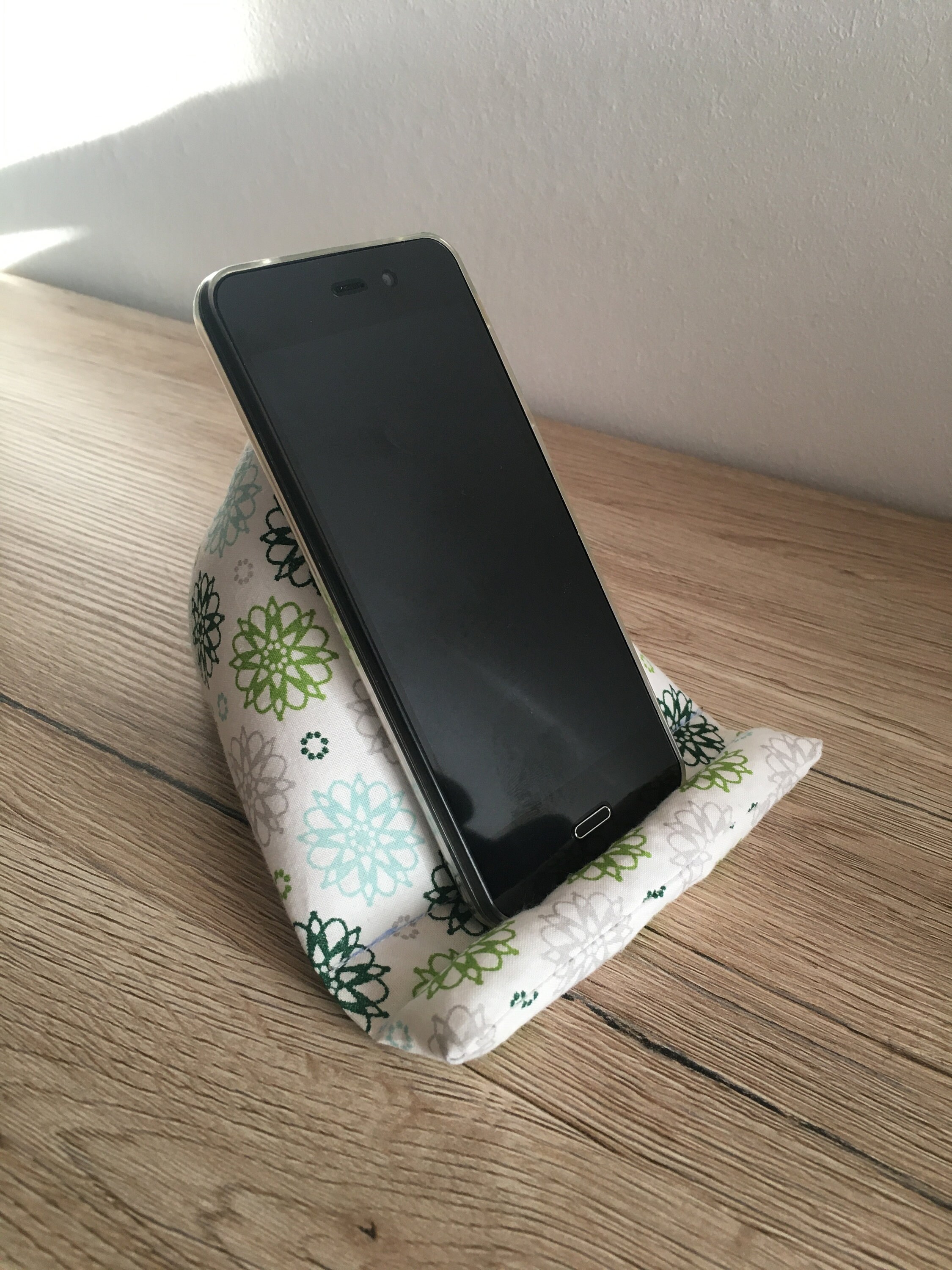 Handykissen, Handy Sitzsack, Handyhalter, Handystütze, weiß, mandala ...