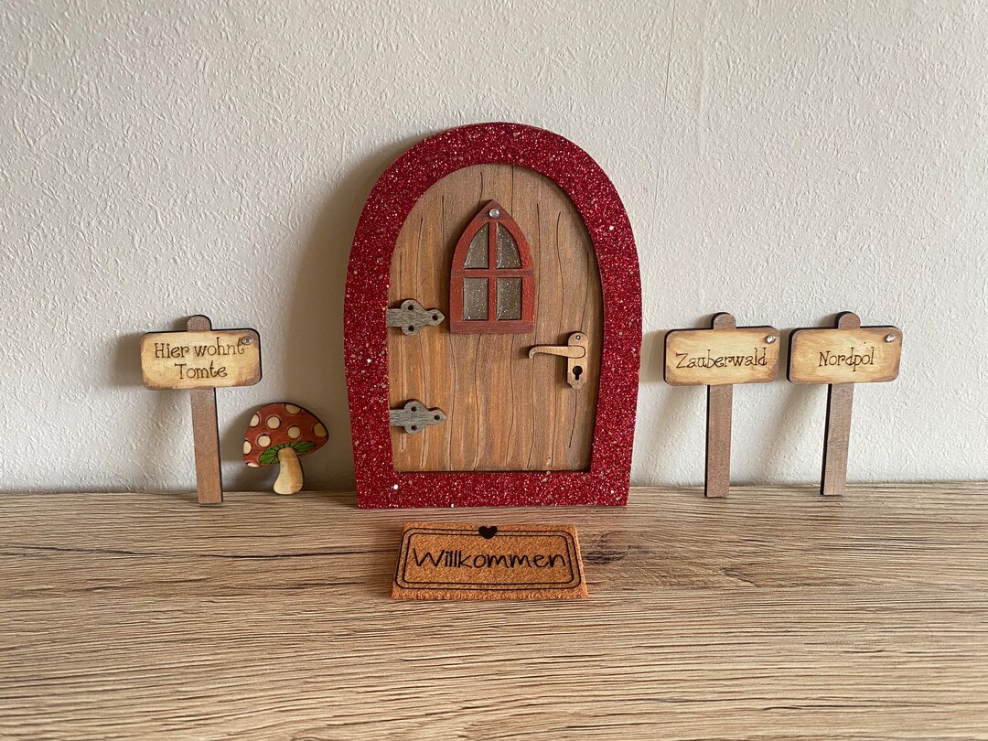 Fairy Door Red, Elf Door, Mouse Door, Children's Room, Magic Door ...