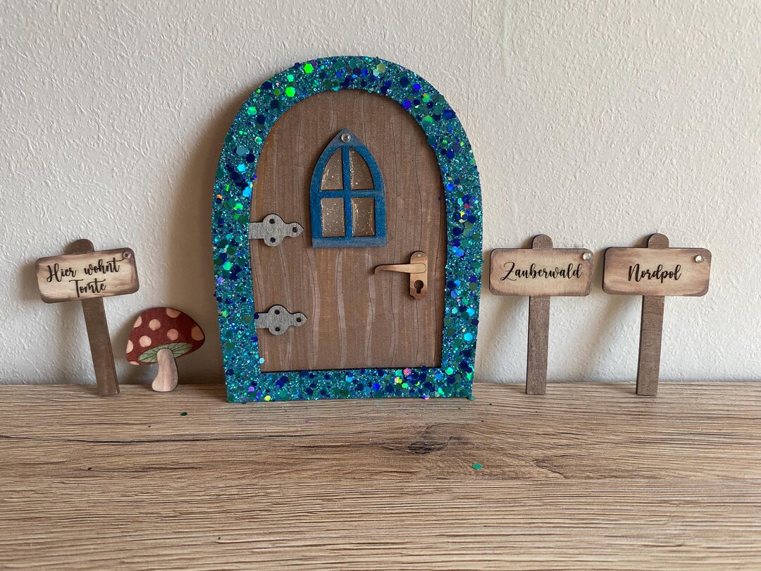 Fairy Door, Blue Elf Door, Mouse Door, Children's Room, Magical Door ...