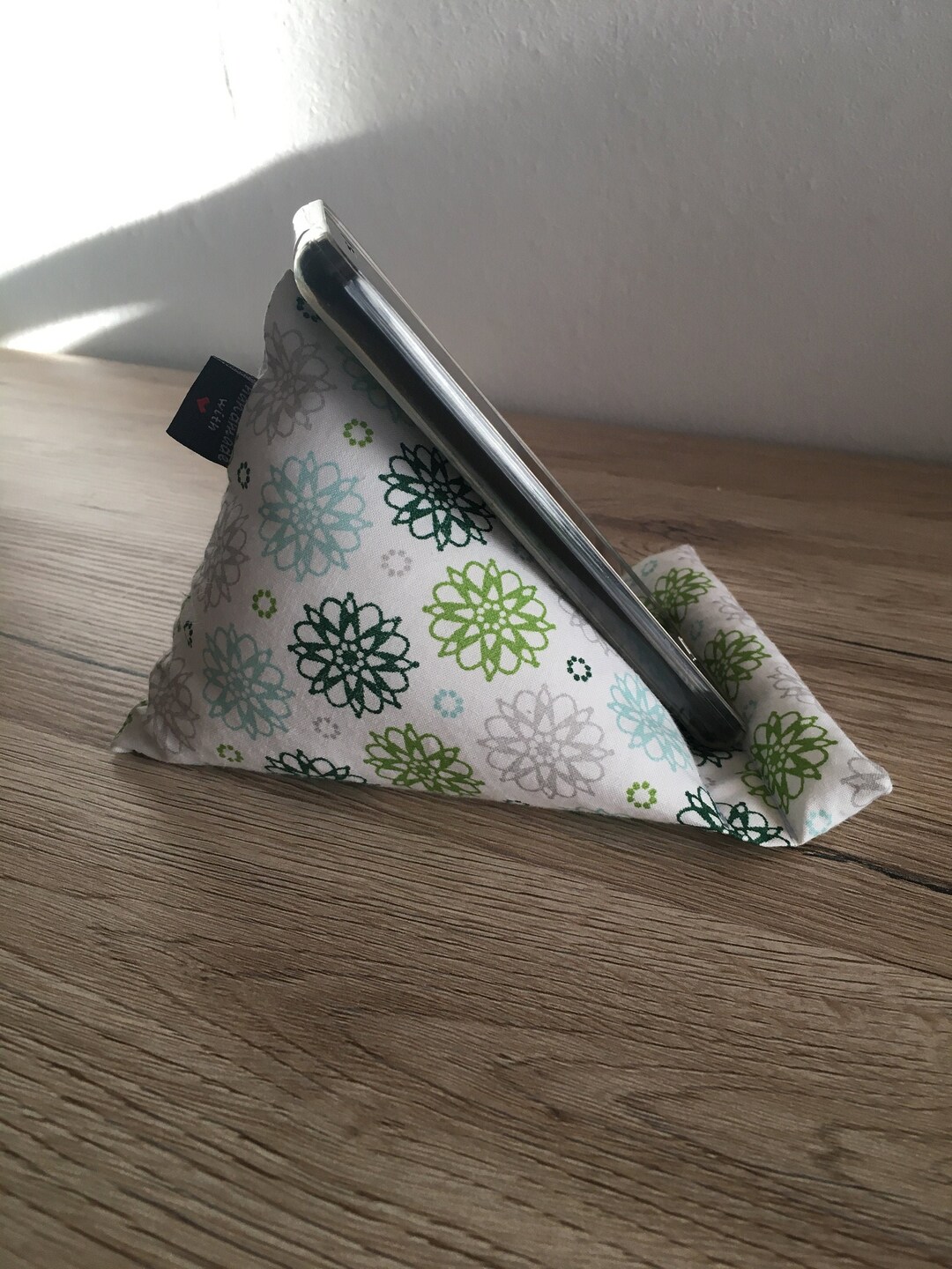 Handykissen, Handy Sitzsack, Handyhalter, Handystütze, weiß, mandala ...