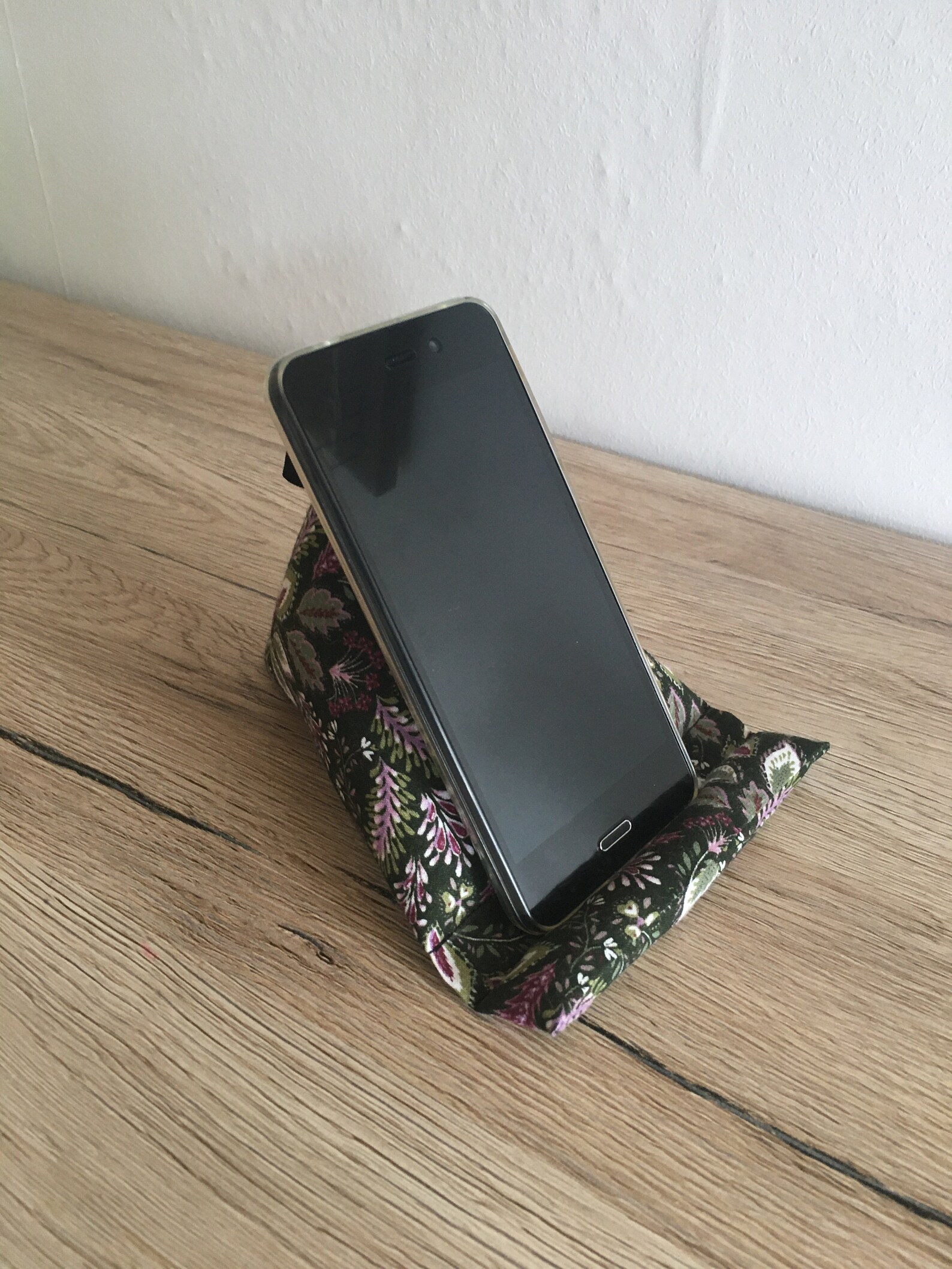 Handykissen, Handy Sitzsack, Handyhalter, Handystütze, dunkelgrün ...