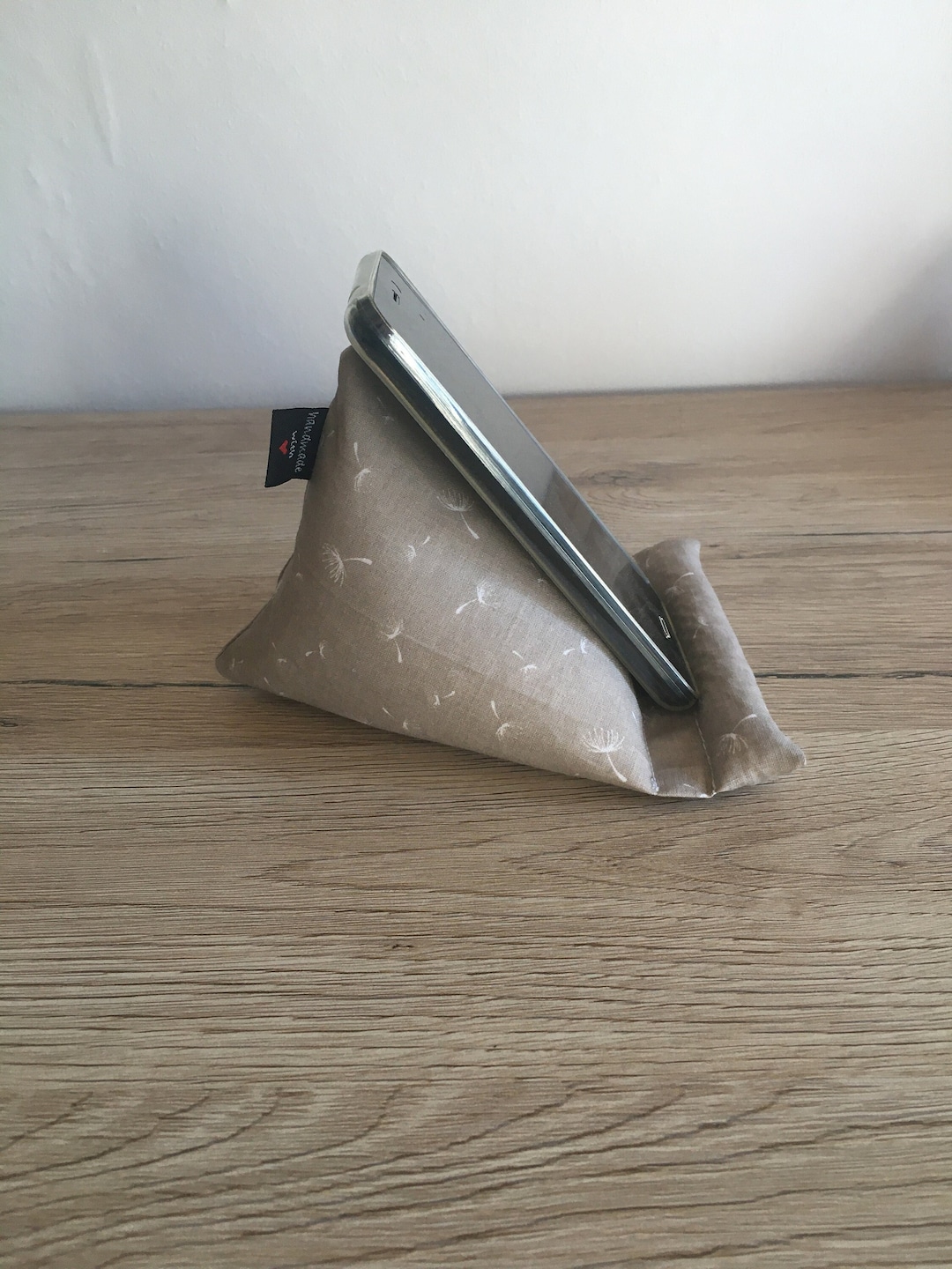 Phone Cushion, Phone Beanbag, Phone Holder, Phone Support, Beige Brown ...