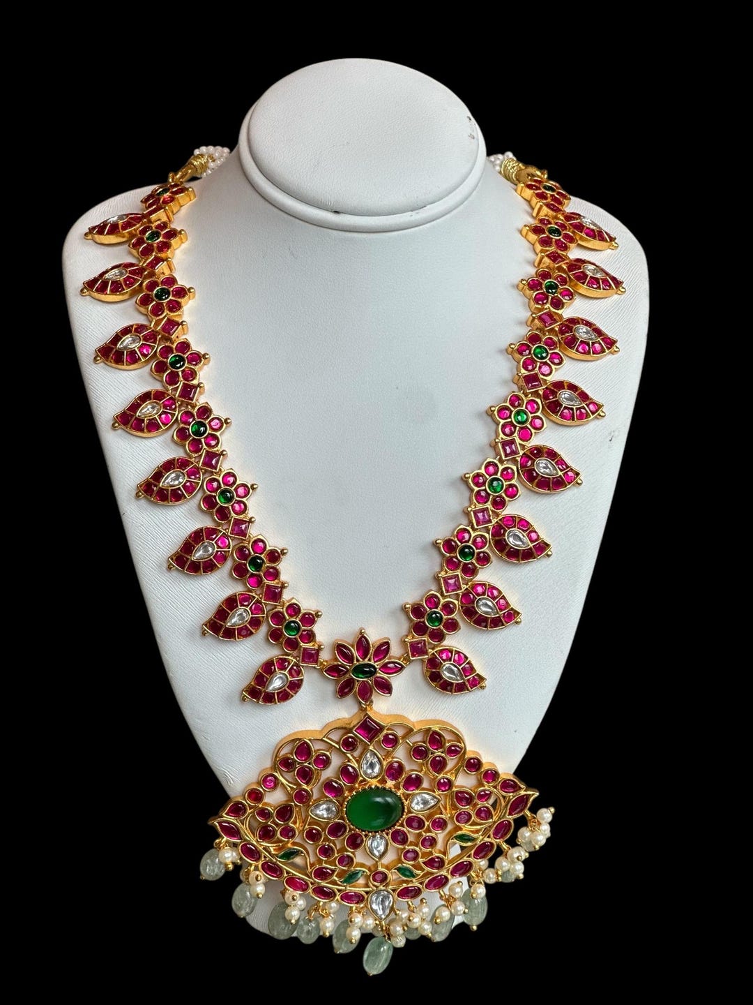 Indian Jadau Kundan Necklace , Bollywood Wedding Choker Necklace ...