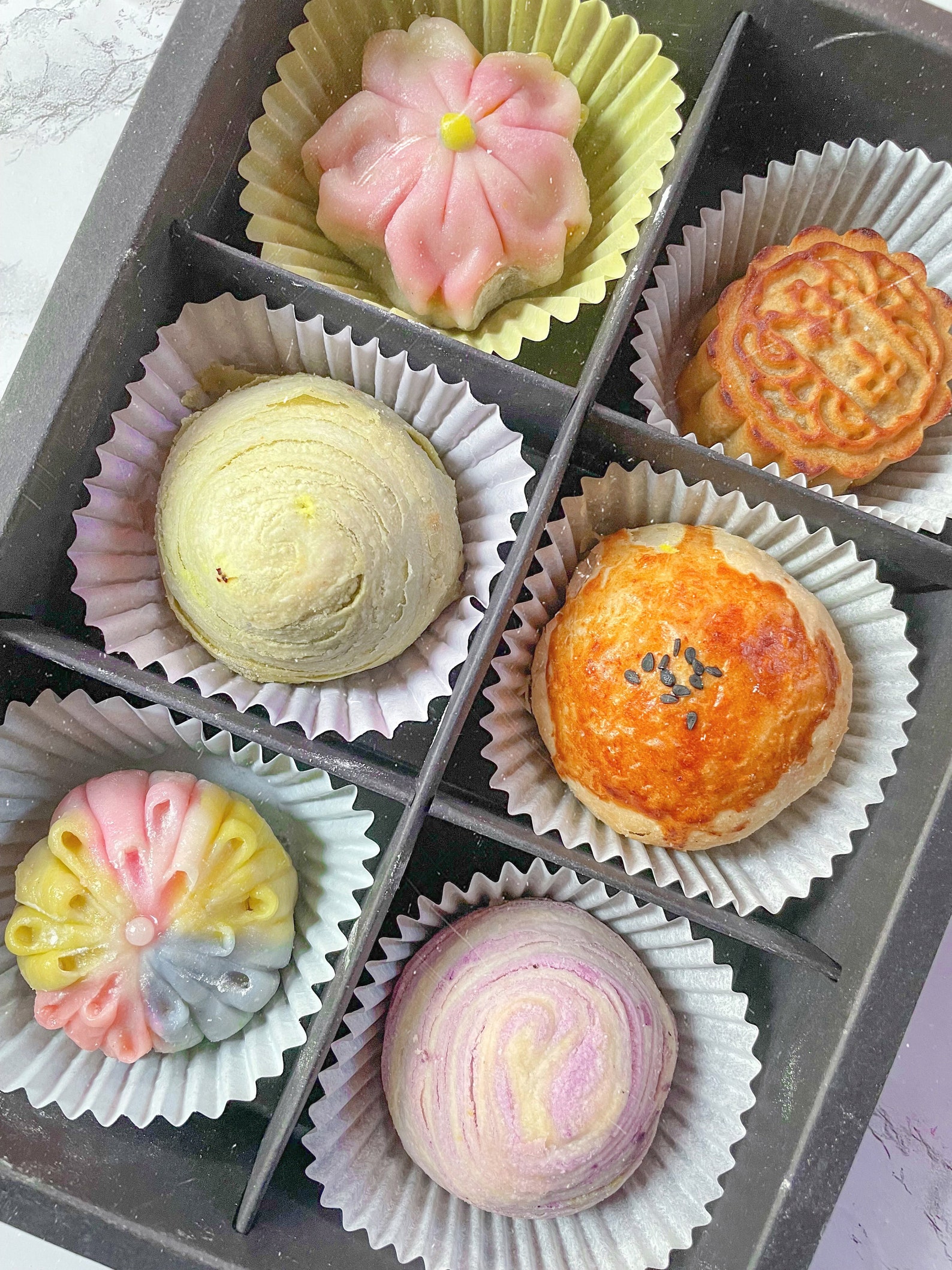 Vegan Mooncake/pastry Box flavors of Your Choice/lunar New - Etsy