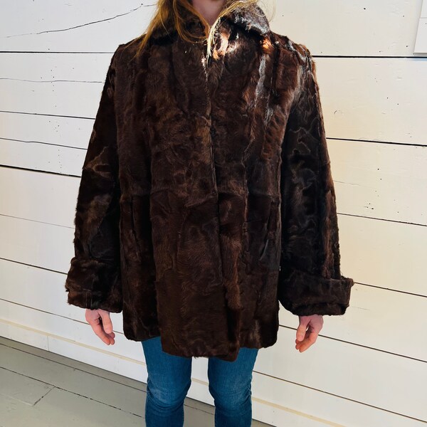 Brown Fur Coat - Etsy