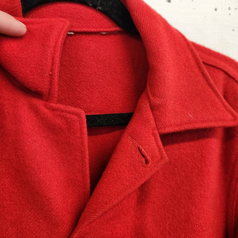 Vintage Red BSA Red Wool Jacket - Etsy