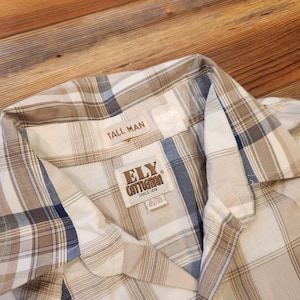 Ely Cattleman XL Tall Western Style Pearl Snap Shirt - Etsy