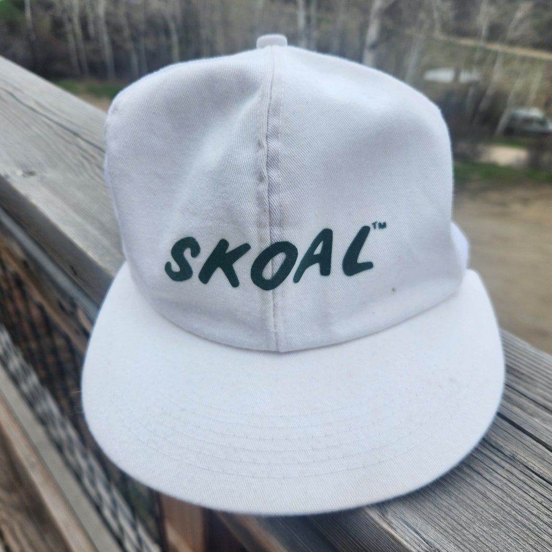 Vintage White and Green Skoal Snapback Hat - Etsy