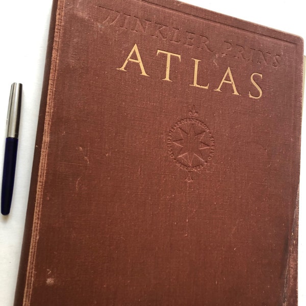 Vintage Atlas Pages - Etsy