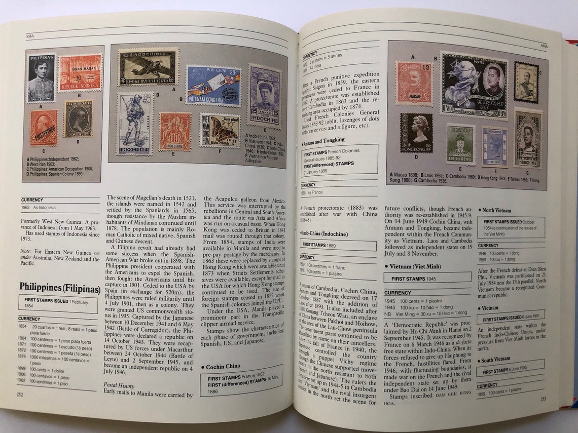 1986 the Stamp Atlas 336 Pages - Etsy