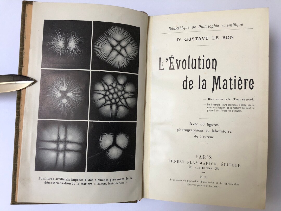 1914 Evolution of Matter Levolution De La Matière / 1915 Evolution of ...