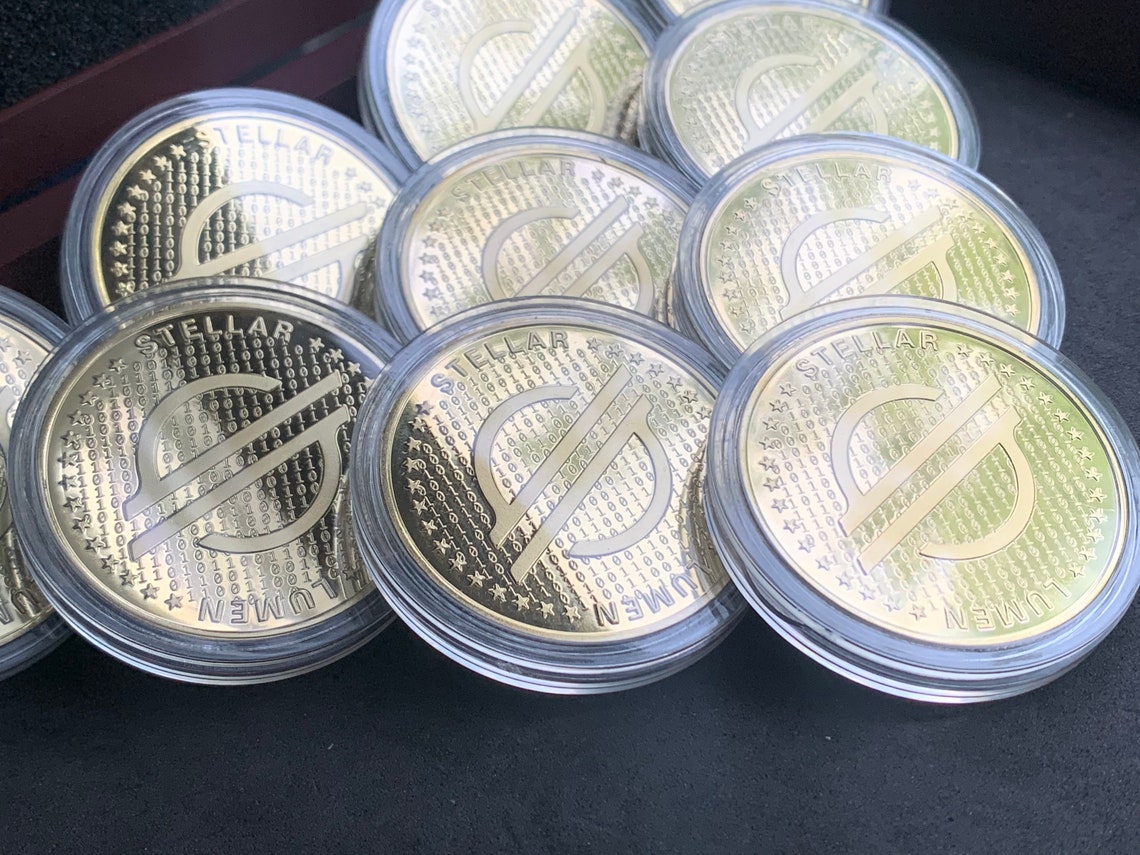 Stellar Lumen Gold or Silver Coin PLUS one FREE Mystery coin | Etsy