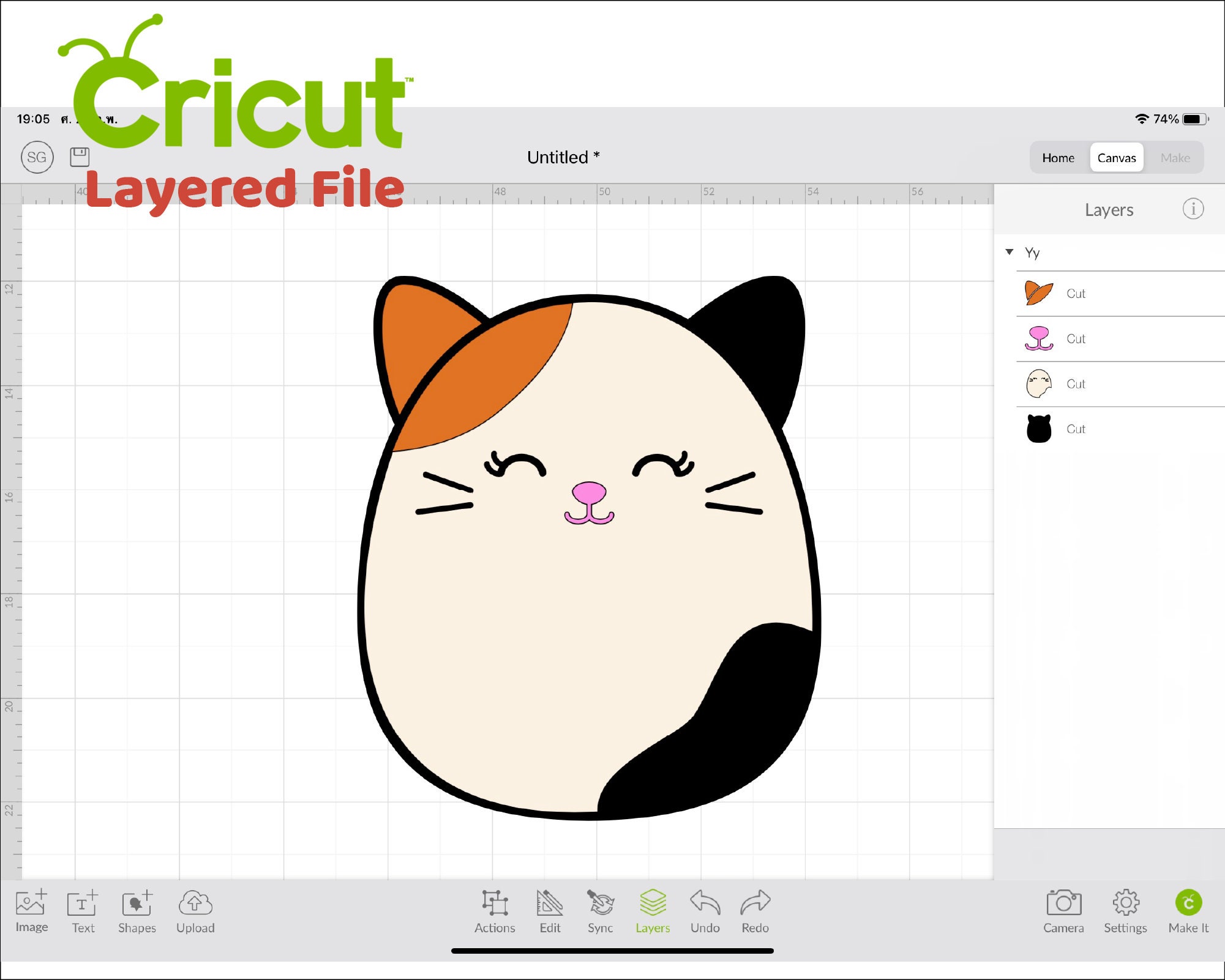 Cam Cameron the Cat-squishmallow SVG Digital Download File - Etsy Australia