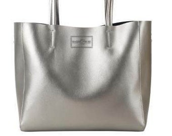 Silver Tote Bag - Etsy