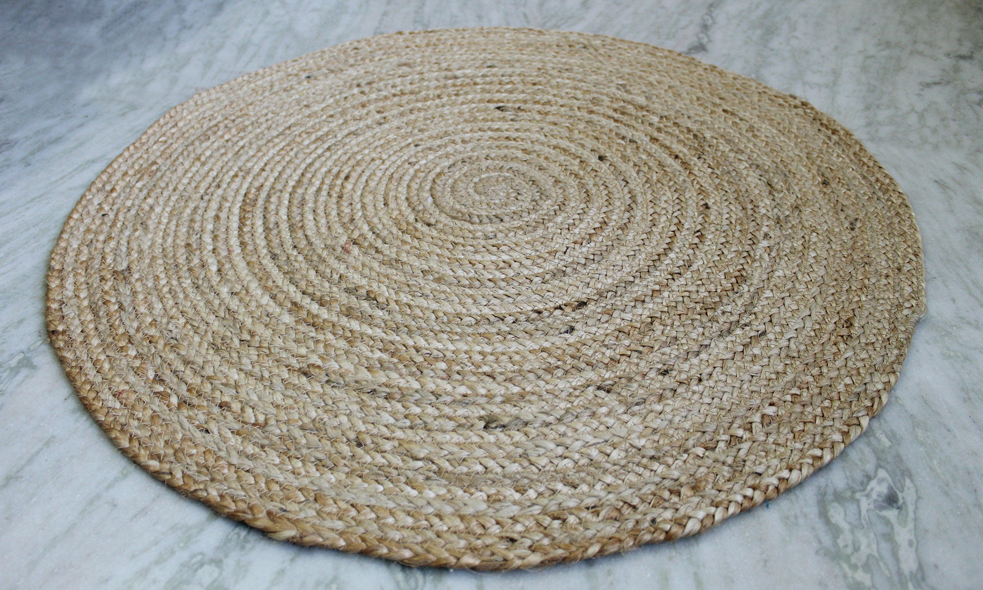 2 Foot Round Rug Cotton Jute Hand Braided Circle Mat Modern - Etsy